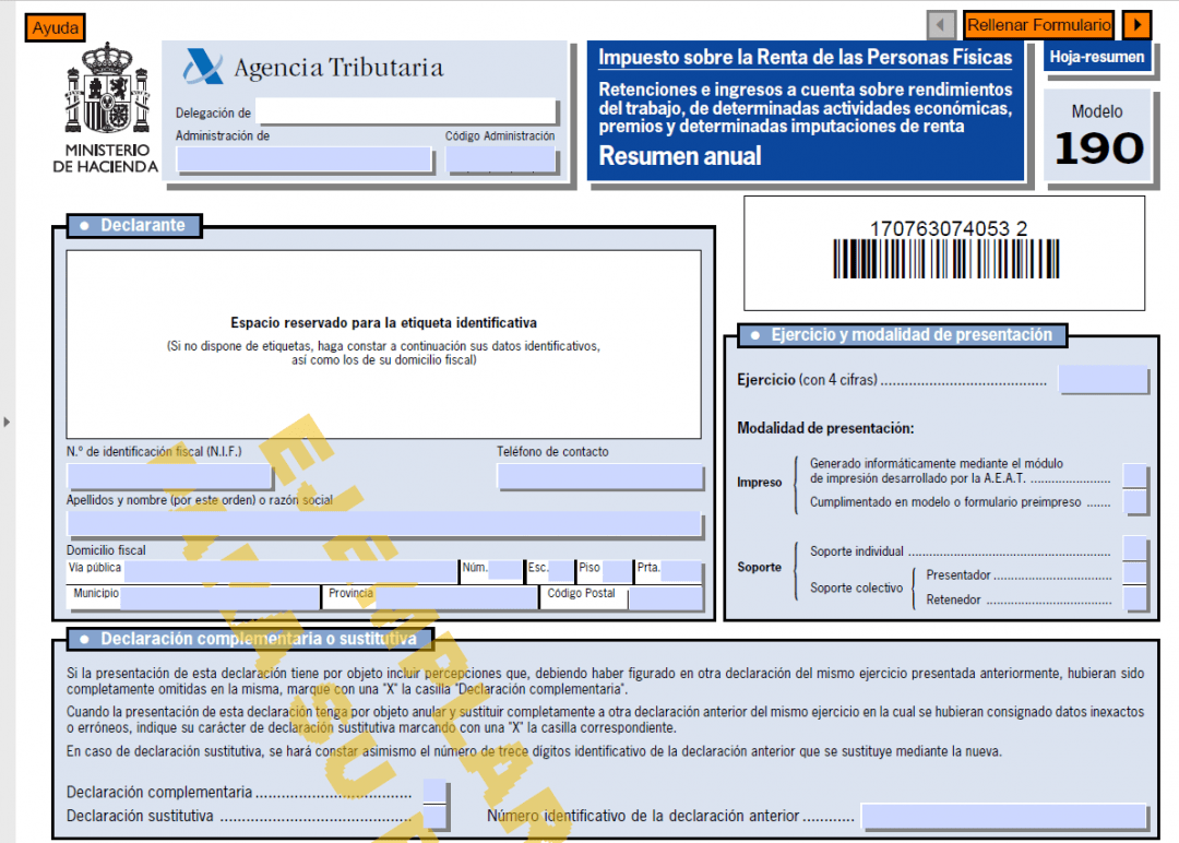 Cómo rellenar el modelo 190 - Resumen anual del modelo 111 - Borja Pascual TV